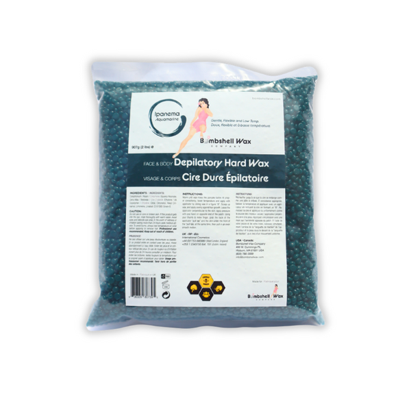 Blue Hard Wax Beads | Blue Body Wax – Bombshell Wax Company